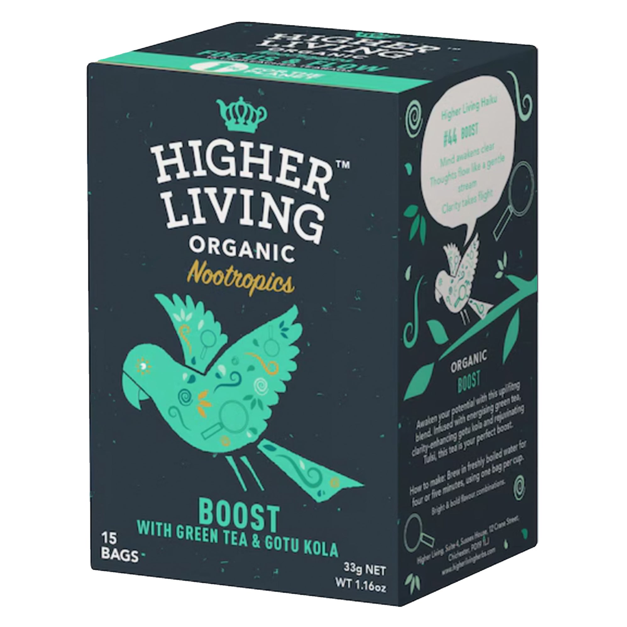 Nootropic Boost 15 Teabags– Higher Living Teas