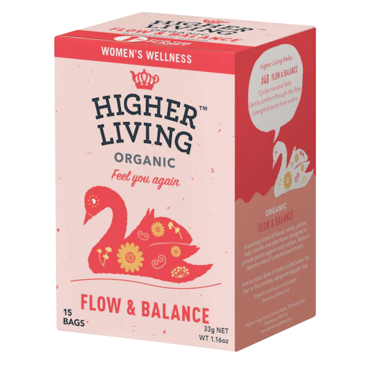Women's Wellness Flow & Balance 15 teabags– Higher Living Teas