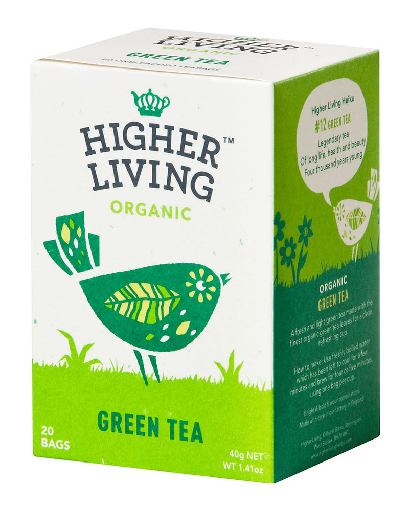 Green Tea 20 teabags– Higher Living Teas